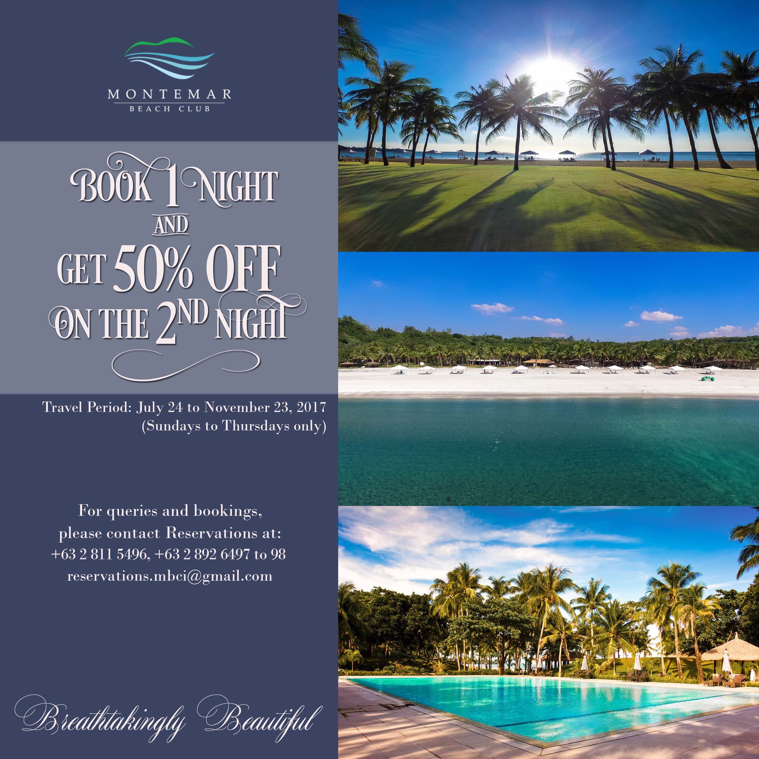 Promos & Discounts – 2017 | Montemar Beach Club